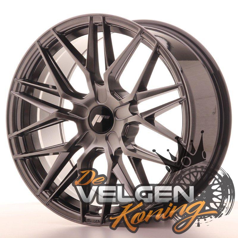 JR-Wheels JR28 Wheels Hyper Black 17 Inch 8J ET40 4x100 - De Velgenkoning